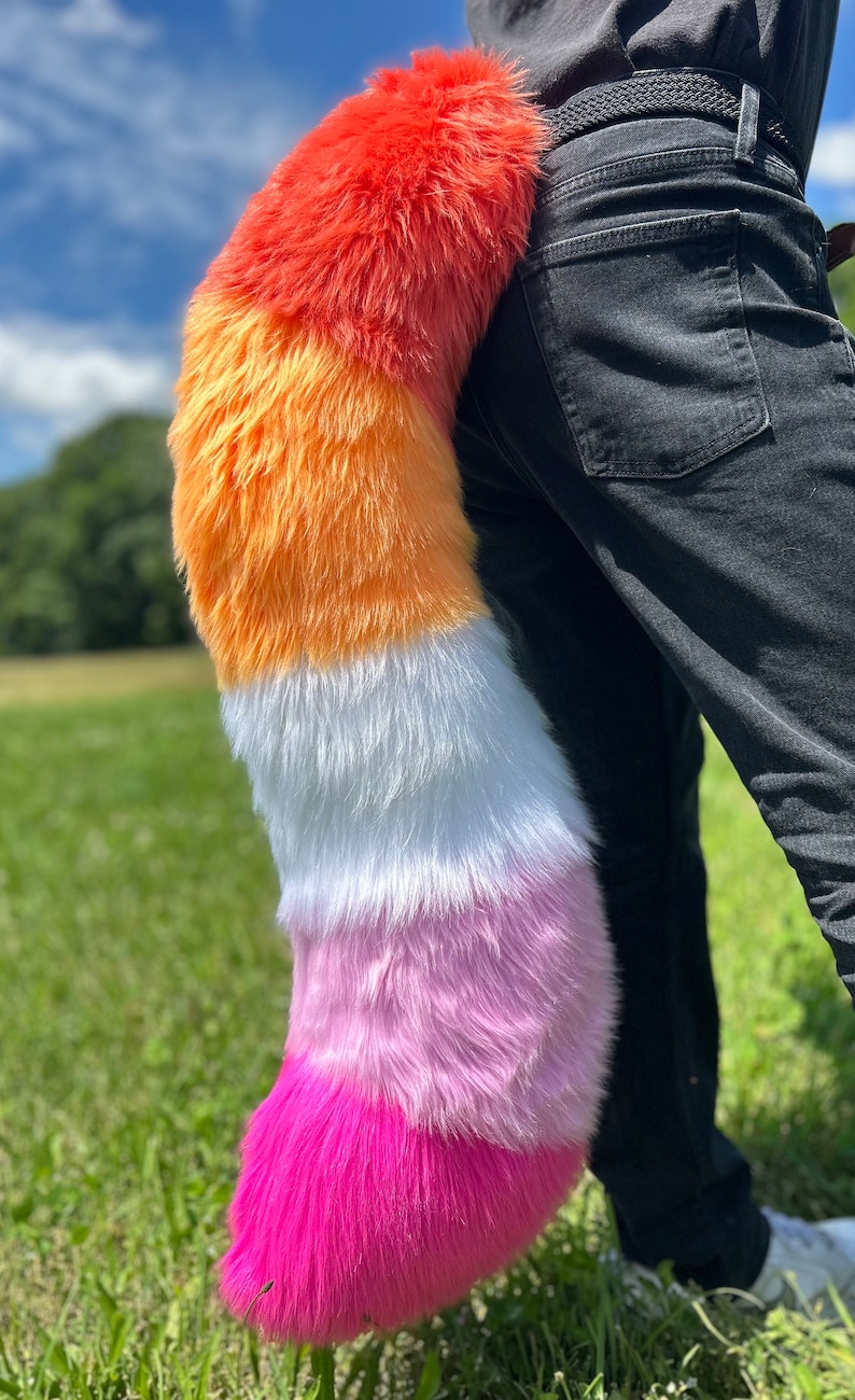 Lesbian Sapphic LGBTQ Pride Fursuit Furry Cosplay Tail - Etsy
