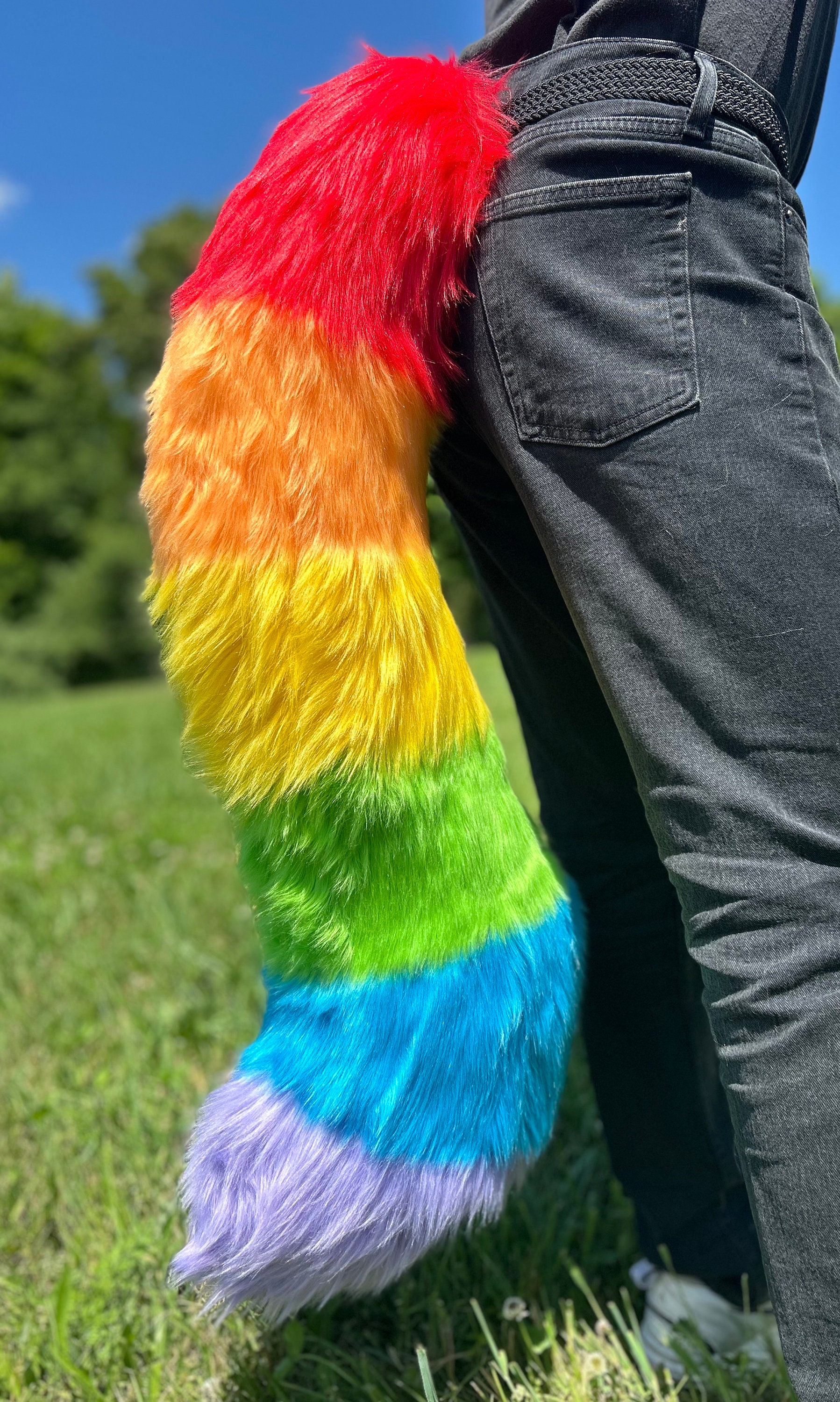 Gay Rainbow LGBTQ Pride Fursuit Furry Cosplay Tail - Etsy