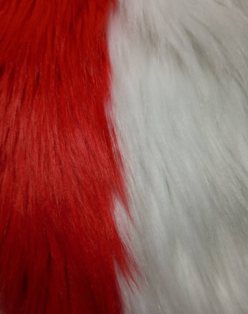 Neon Red and White Wolf Fursuit Furry Cosplay Tail - Etsy Canada