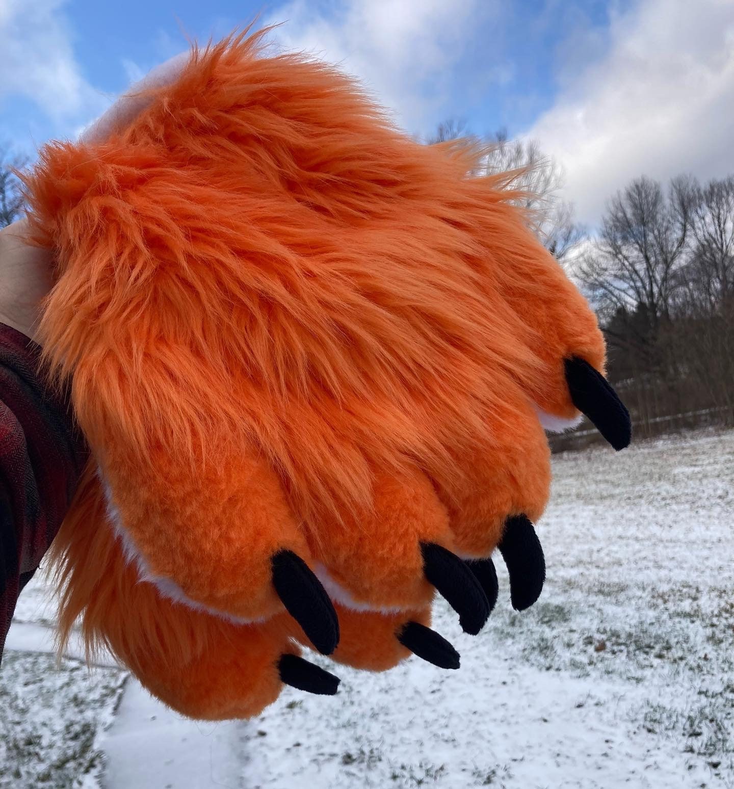 Orange Fox Fursuit Furry Cosplay Puffy Paws - Etsy
