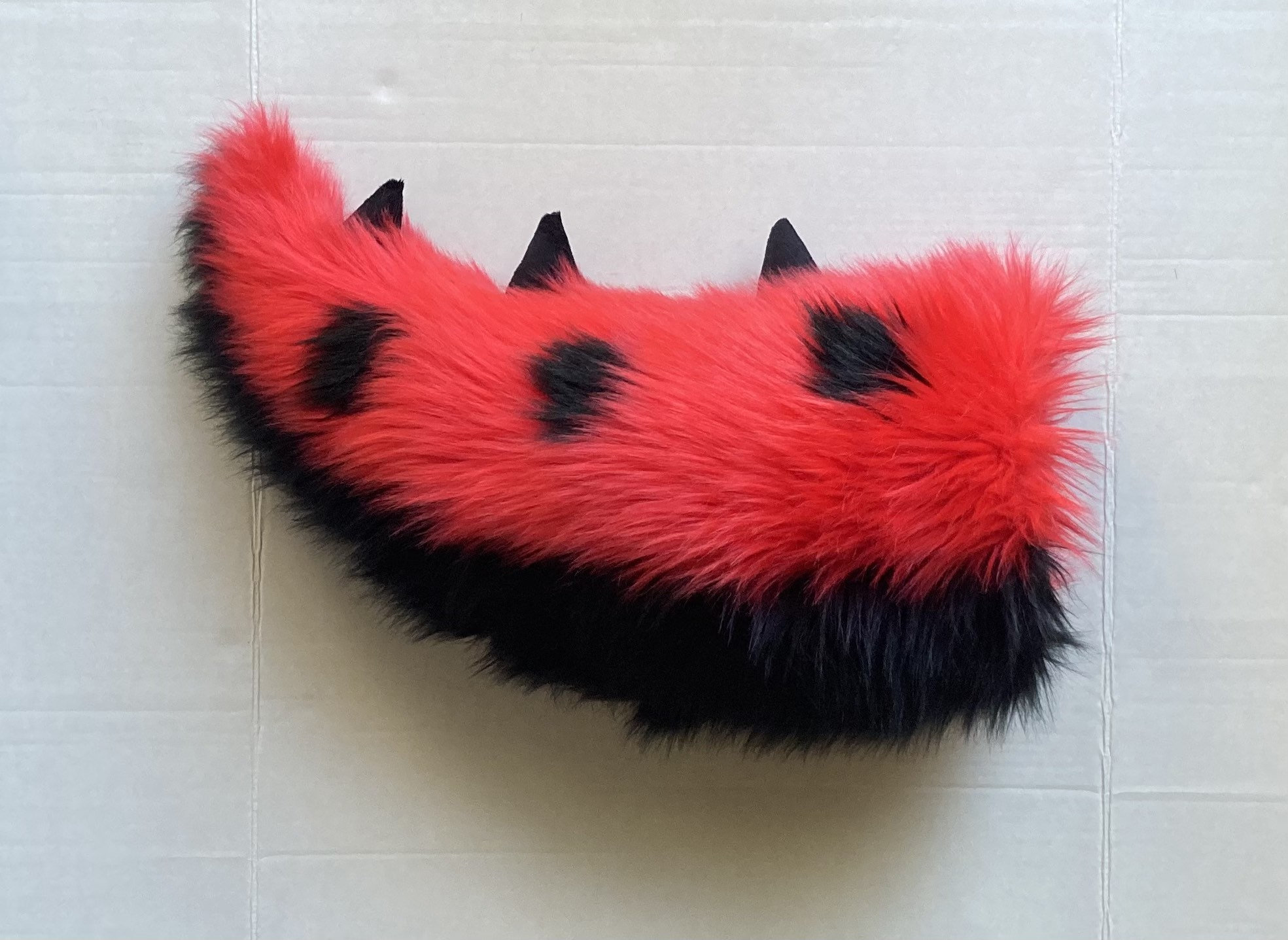 Red and Black Dinsosaur Furry Fursuit Cosplay Tail - Etsy
