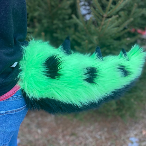 Green Black Fursuit Tail - Etsy