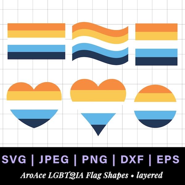 Aroace Flag Etsy