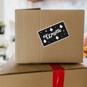 Cute Ghost Retro Halloween Thermal Label Stickers, Rollo Munbyn Printer ...