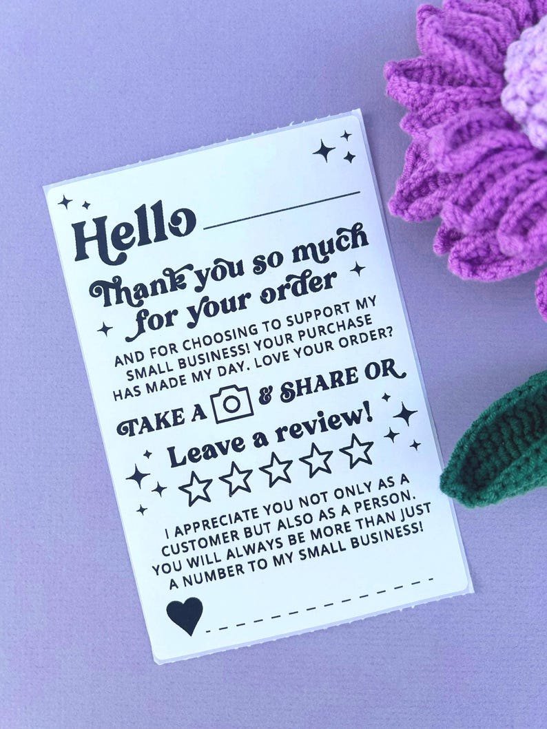 Customer Thank You Thermal Label Design, Customizable Love Your Order ...