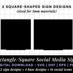 Square Qr Code Sign Svg, Cash App Salon Sign, Social Media Sign ...
