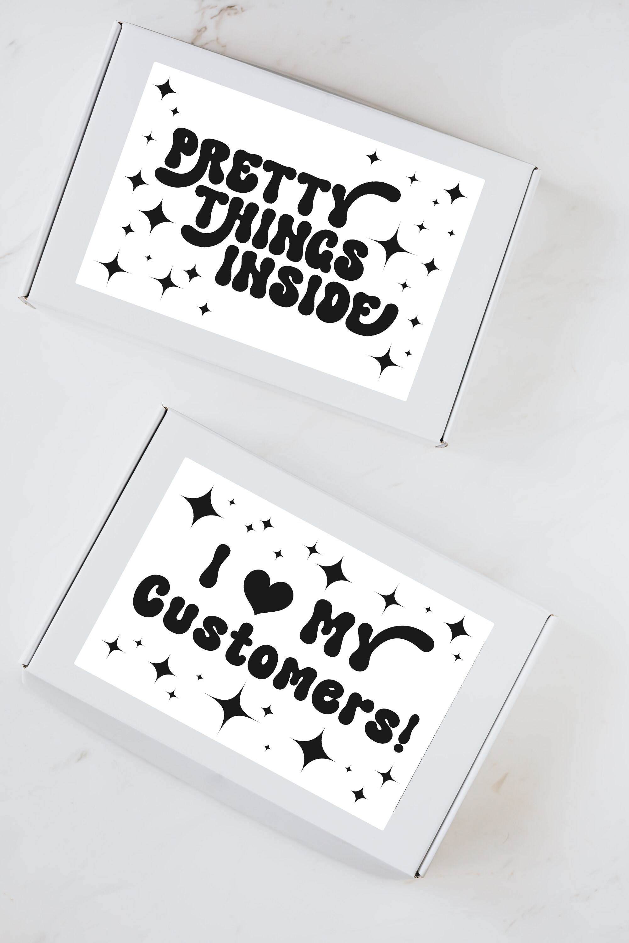 Retro Y2k Sparkle Thermal Labels Bundle, Munbyn Rollo Printer Thank You ...