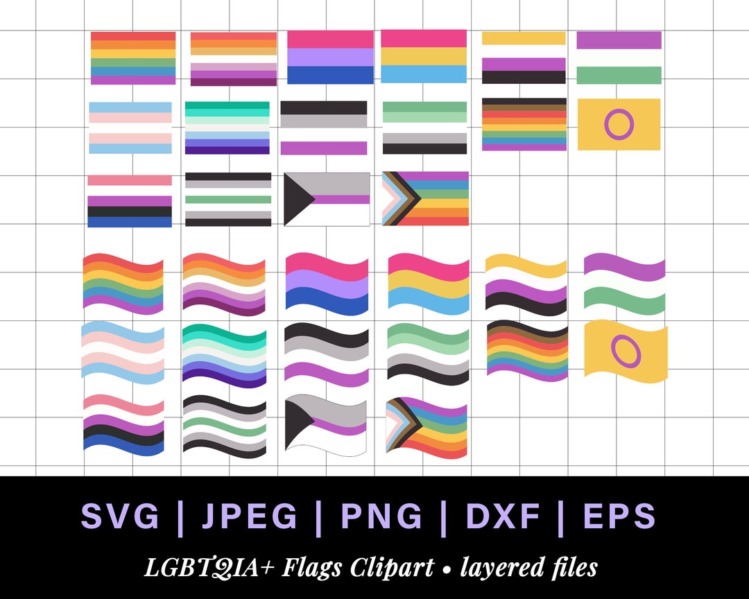 Pride Flag Lgbt Svg Bundle, Rainbow Flag Svg Pride Stickers, Pride Flag ...