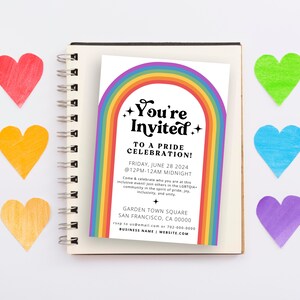 Retro Pride Digital Event Invitation, Rainbow Pride Month Party ...
