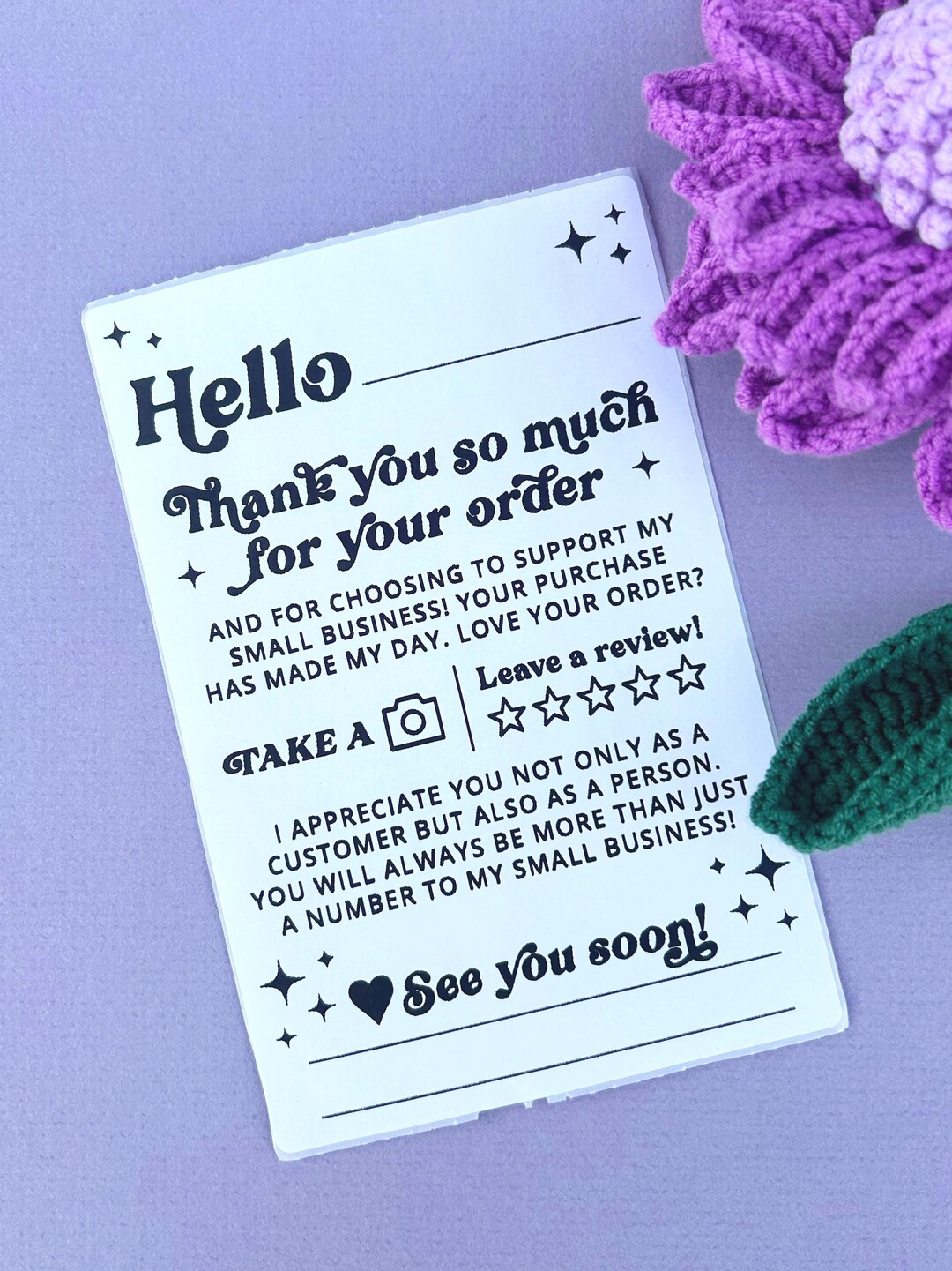 Customizable Thank You Label Design: 4x6 Thermal Sticker (PNG, JPG, PDF ...