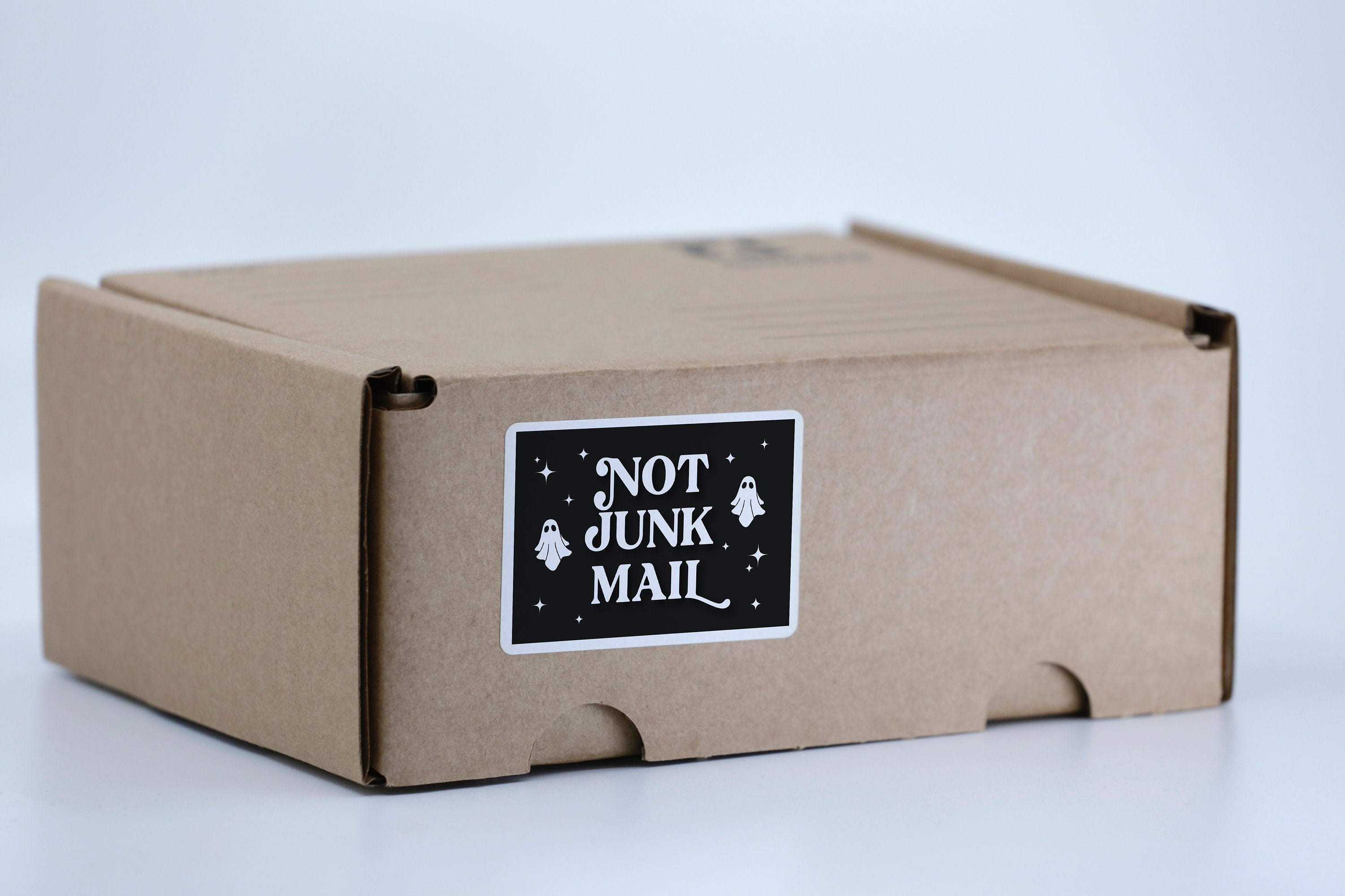 Cute Ghost Retro Halloween Thermal Label Stickers Rollo - Etsy