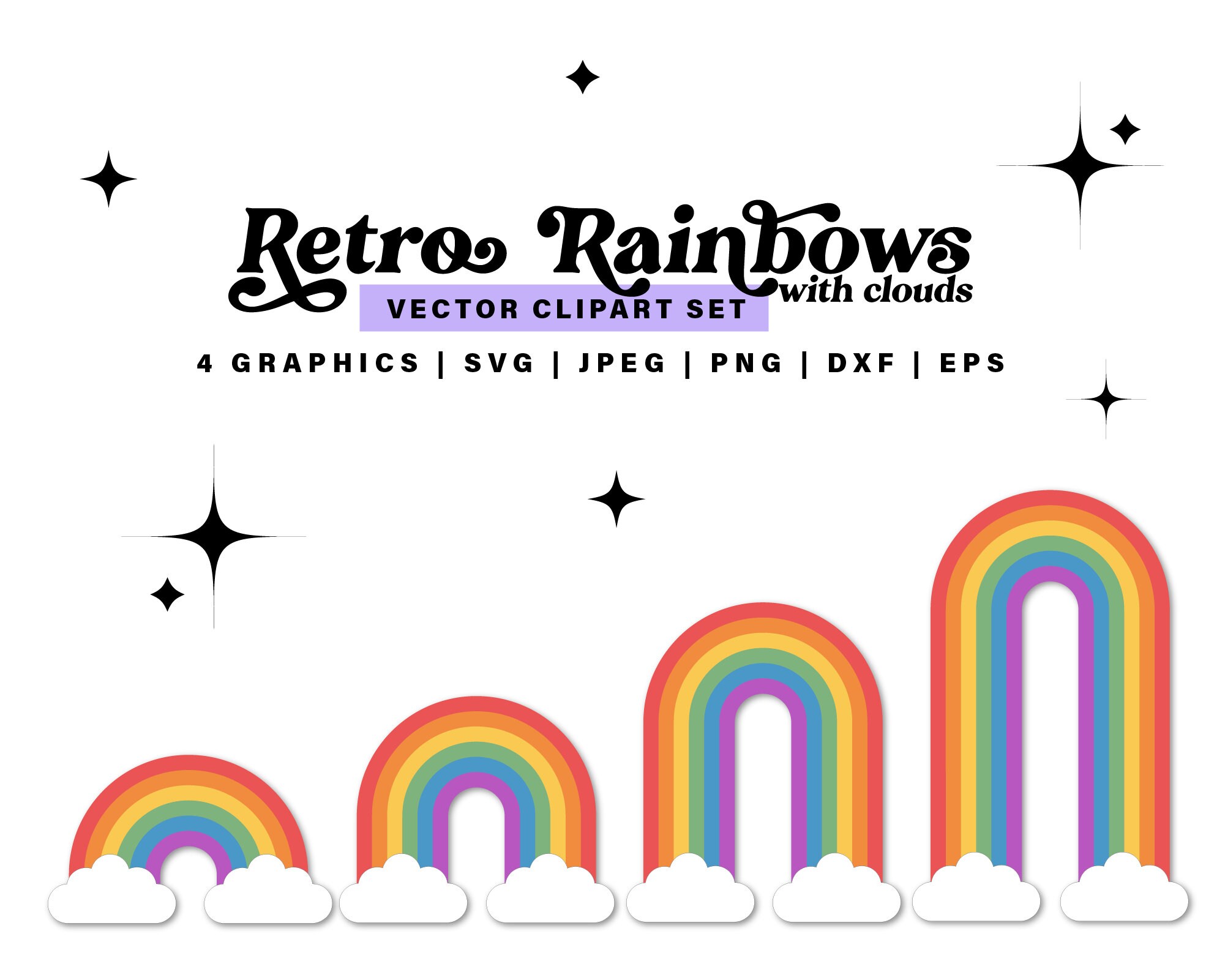 Retro Rainbow Svg, Vintage Rainbow Svg, Lgbt Retro Rainbow Png Jpg ...