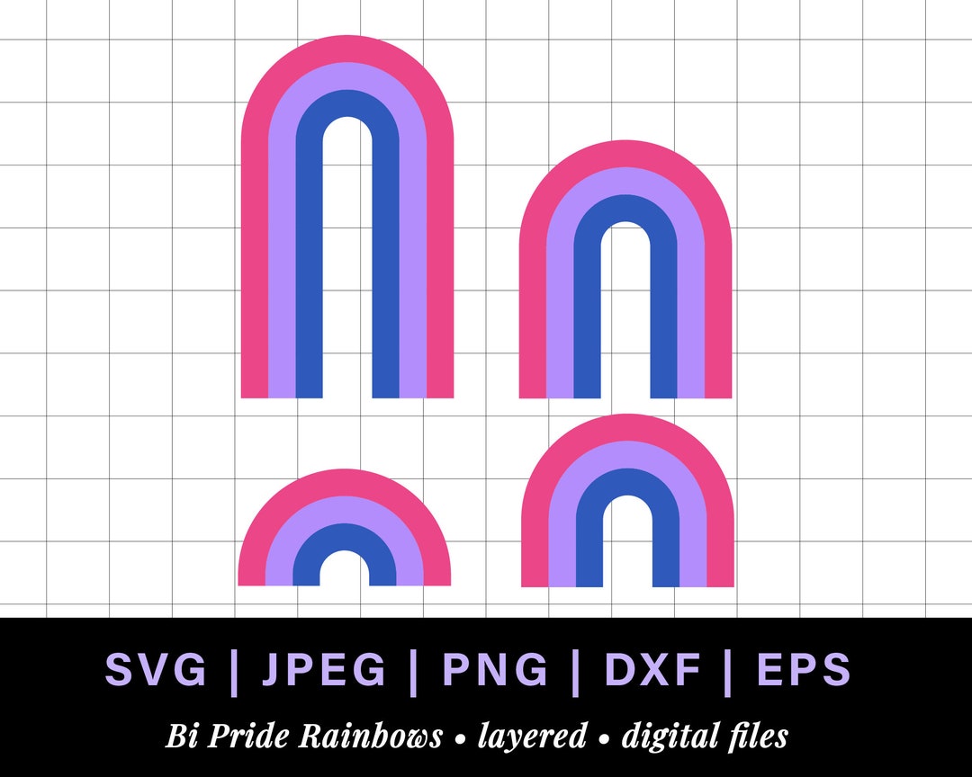 Bi Pride Rainbow Lgbt Png, Bisexual Pride Rainbow Lgbt Svg for Subtle ...