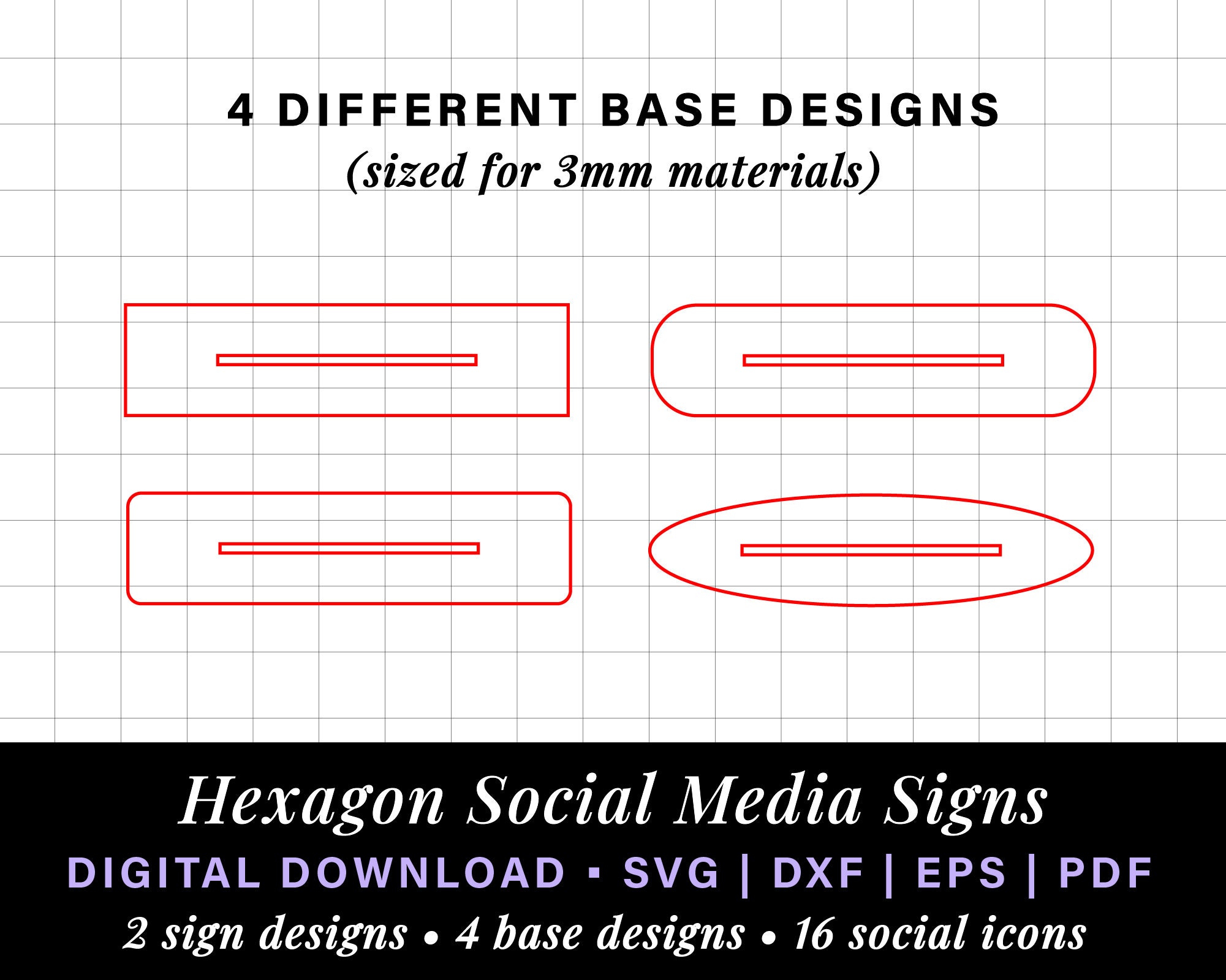 Hexagon Sign, Cash App Salon Sign, Social Media Sign Glowforge Laser ...