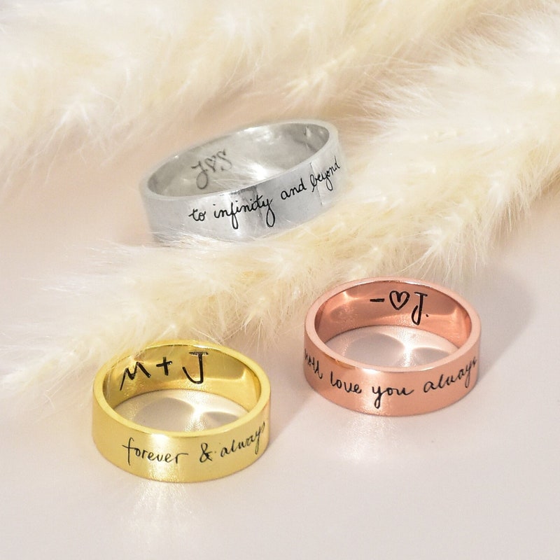 Engraved Ring - Etsy