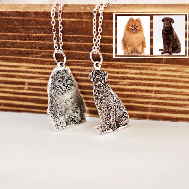 Personalized Pet Photo Necklace • Picture Necklace • Memory for Pets ...