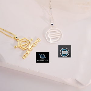 Custom Logo Necklace•logo Necklace Charm •business Logo Necklace ...