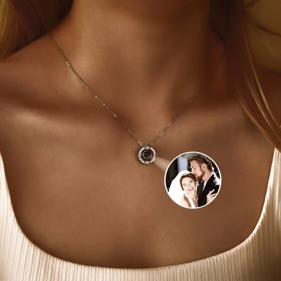 Photo Projection Necklace • Photo Projection Necklace • Personalized ...