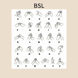 Personalized Name Necklace in Sign Language •BSL Necklace•bsl Necklace ...