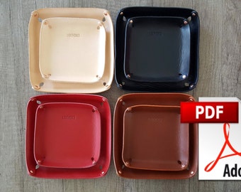 Leather Valet Tray Pattern PDF Template - Etsy