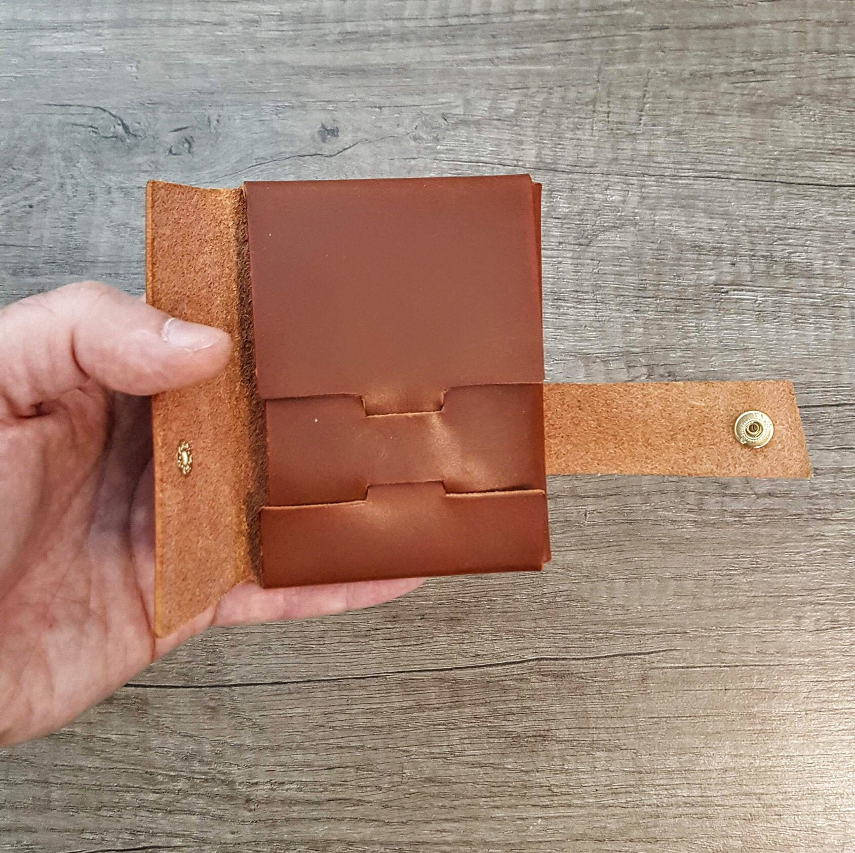 Leather Wallet Pattern, Origami Non Stitched Wallet Template, Pdf ...