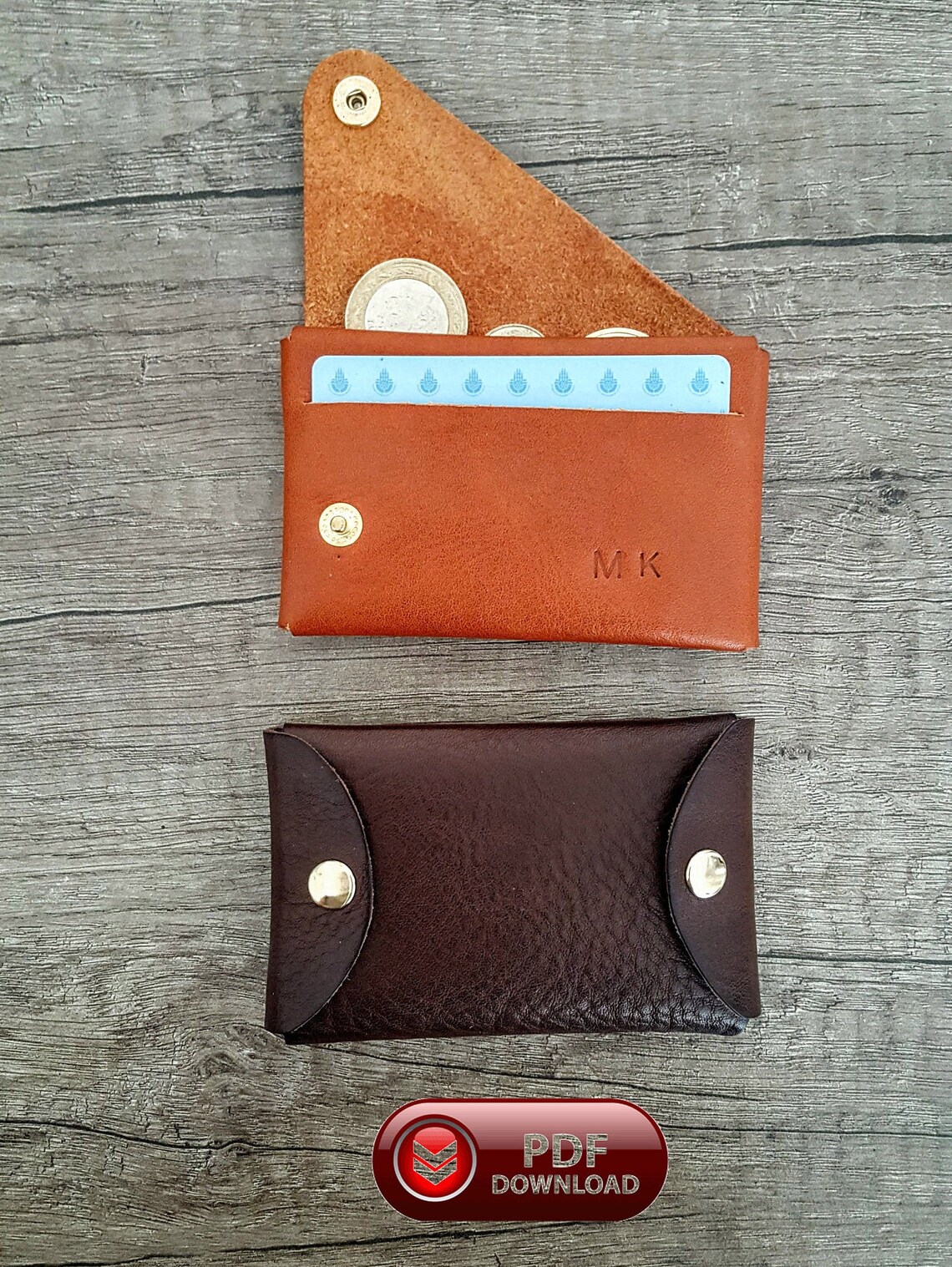 Origami Multi Pocket 2 Wallet Pattern, Non Stitched Flap Fold Wallet ...