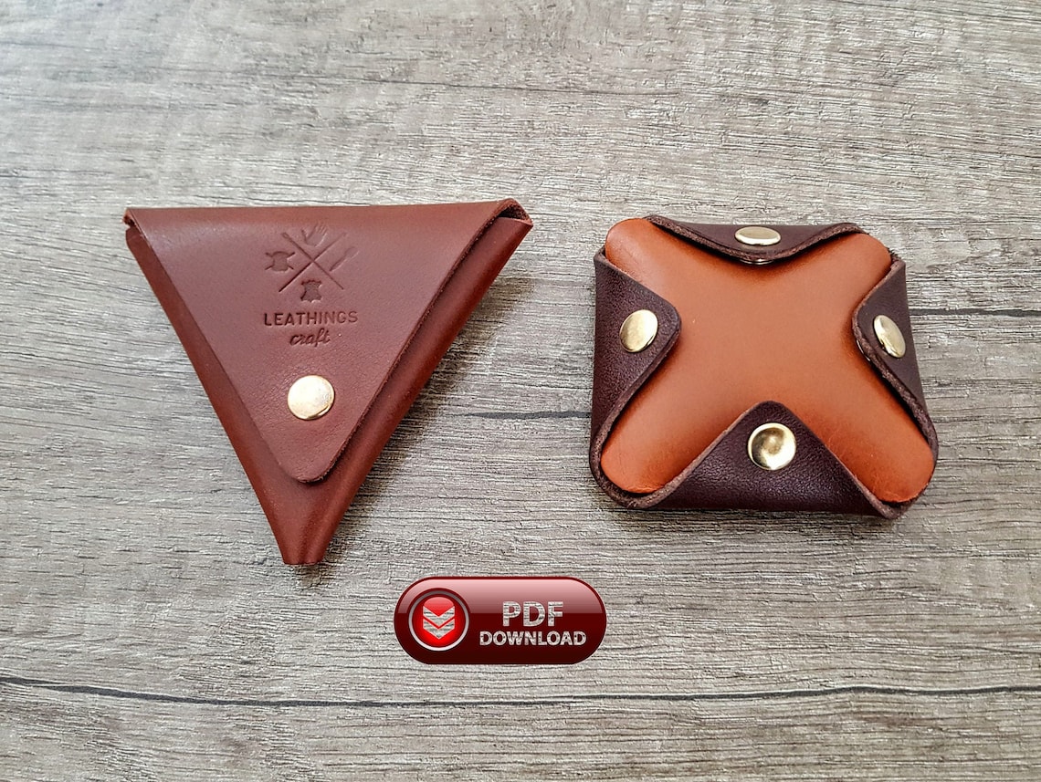 Origami Coin Purses Pattern Square and Triangular Coin Wallet - Etsy