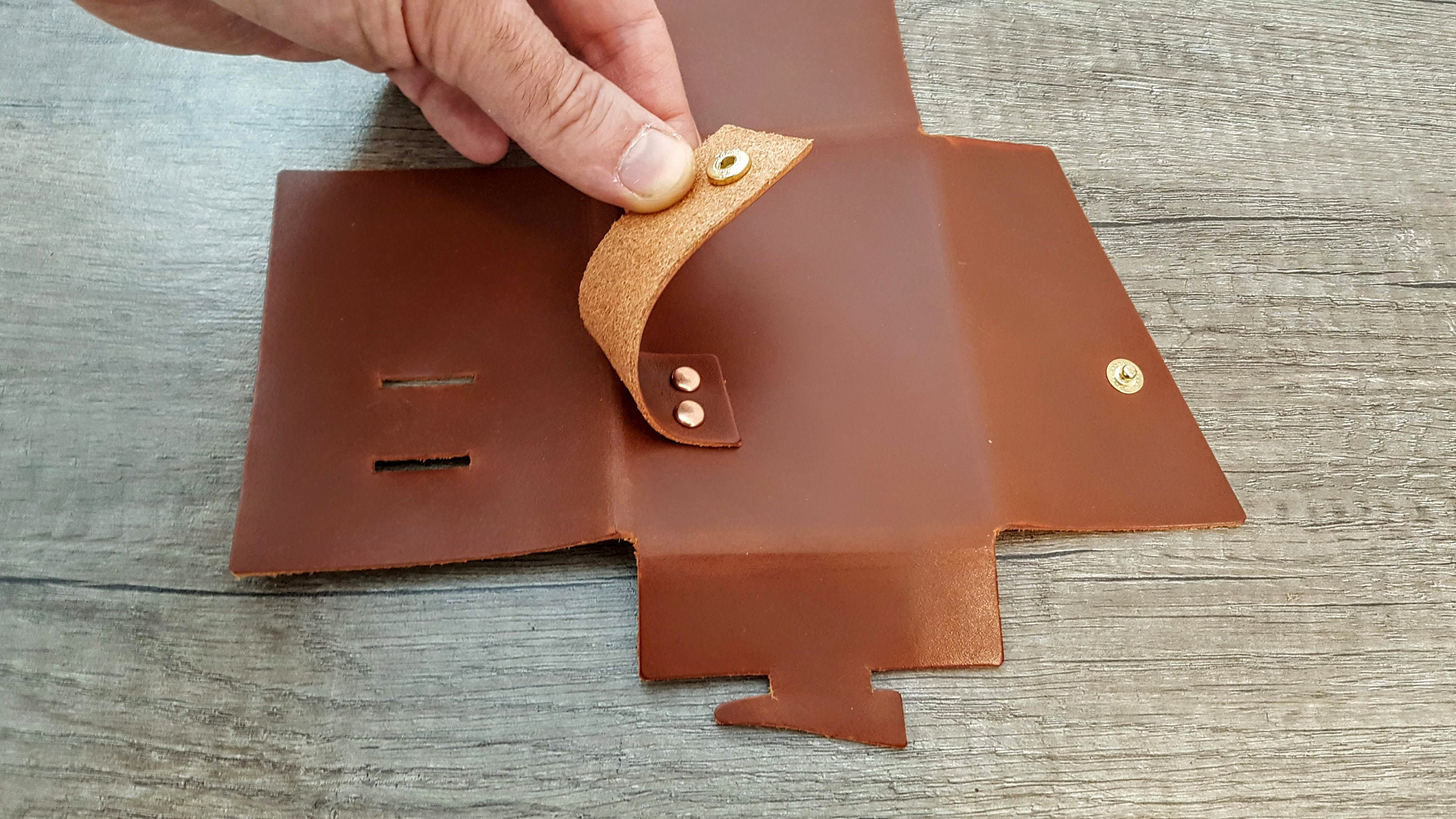 Leather Wallet Pattern, Origami Non Stitched Wallet Template, Pdf ...