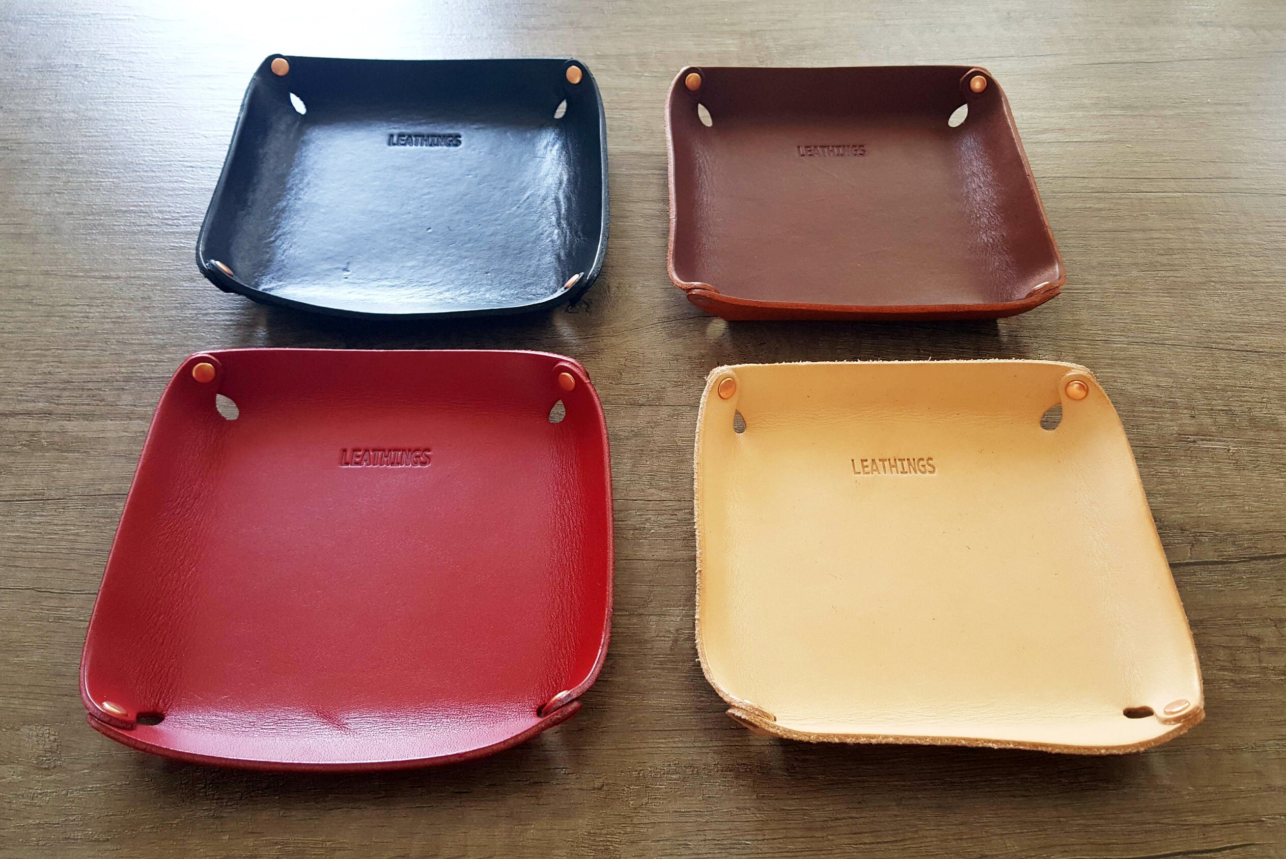 Leather Valet Tray Template Pattern Guide Two Pattern Size Digital PDF ...