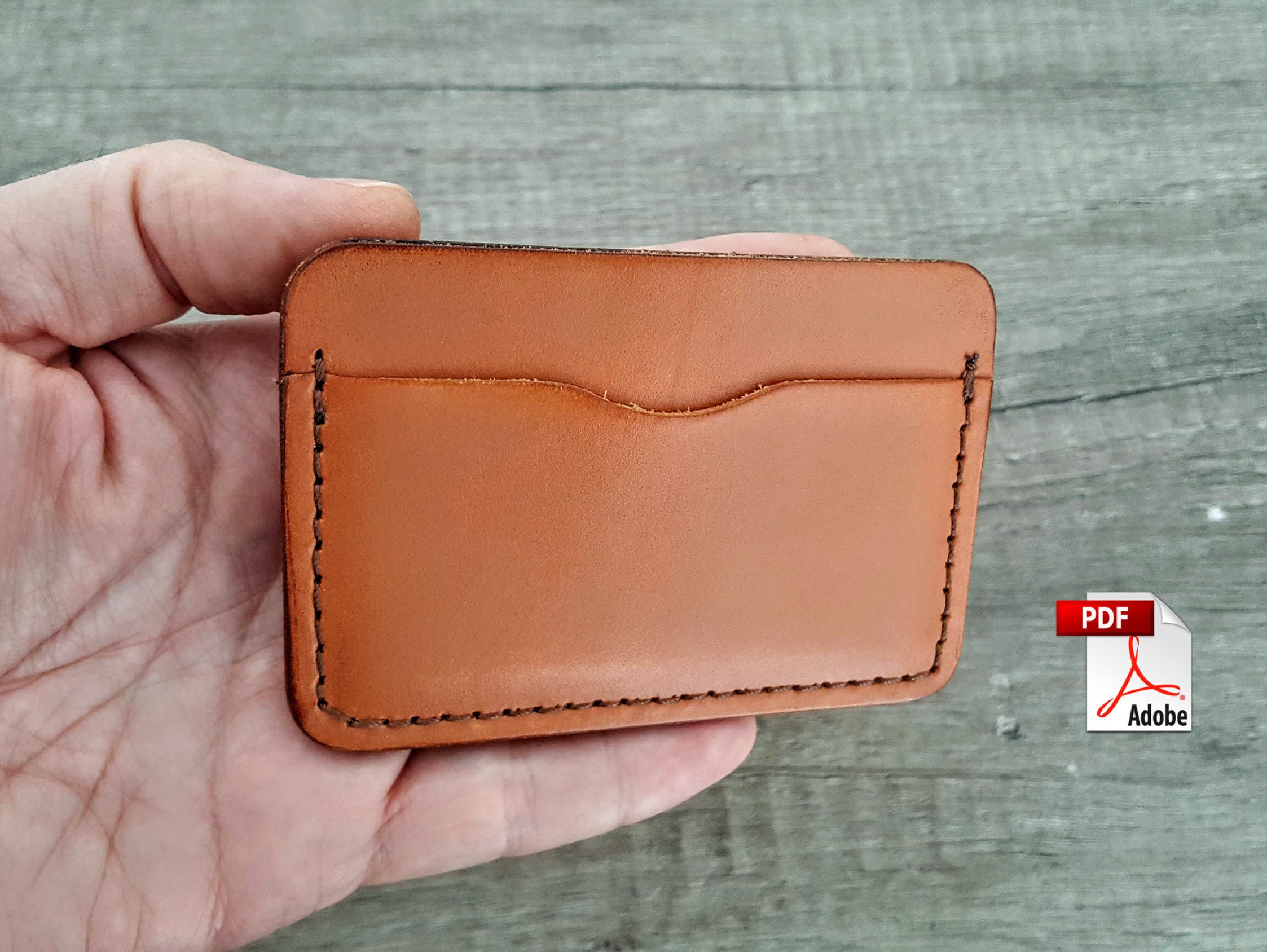 PDF Slim Card Wallet Patterns 3 Different Pattern Leather Card Holders ...