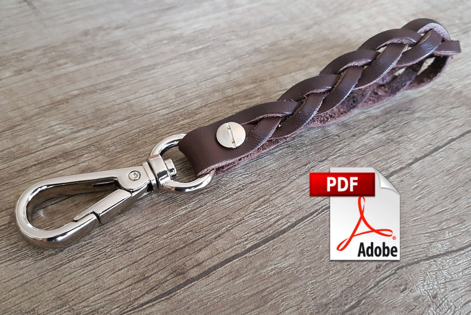 PDF Keychain Patterns Leather Key Fob Template Make Self Braided ...