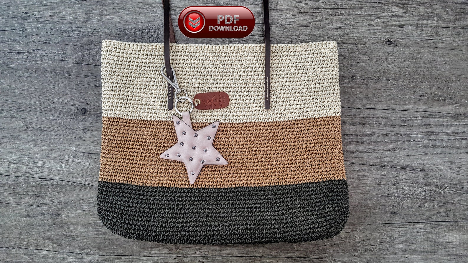 PDF Leather Bag Charms Pattern 4 Leather Keychain Template - Etsy