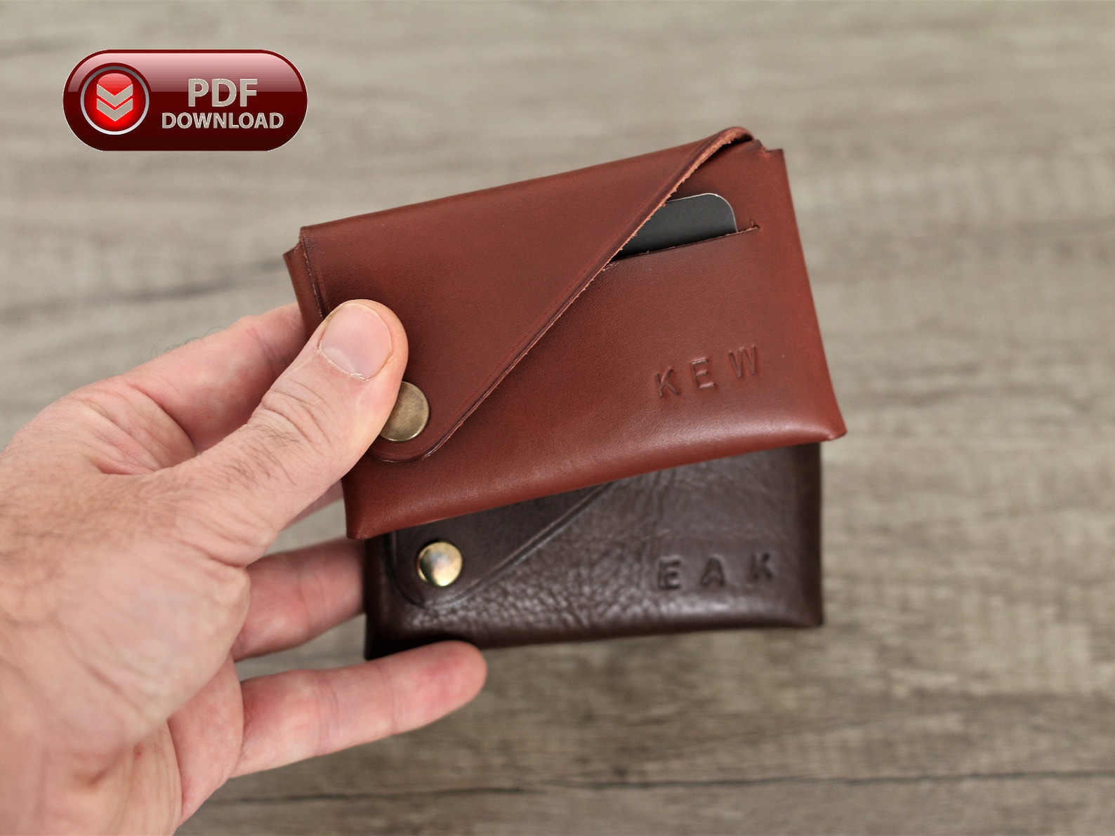 Origami Multi Pocket 2 Wallet Pattern, Non Stitched Flap Fold Wallet ...