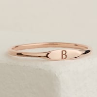 Initial Ring - Etsy