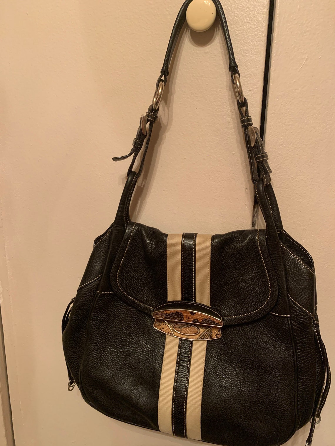 Vintage Prada Lizard Clasp Bag - Etsy