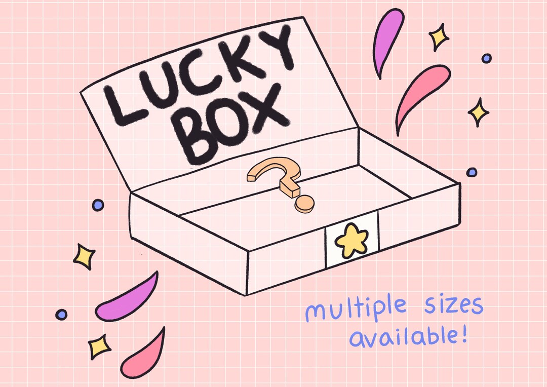 Lucky Boxes 4 Sizes Available Surprise Bag Stationery Gift - Etsy