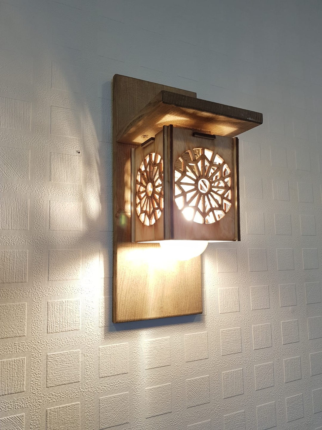 Handmade Wooden Star Wall Sconces, Home Decor, Lighting, Good Quality ...