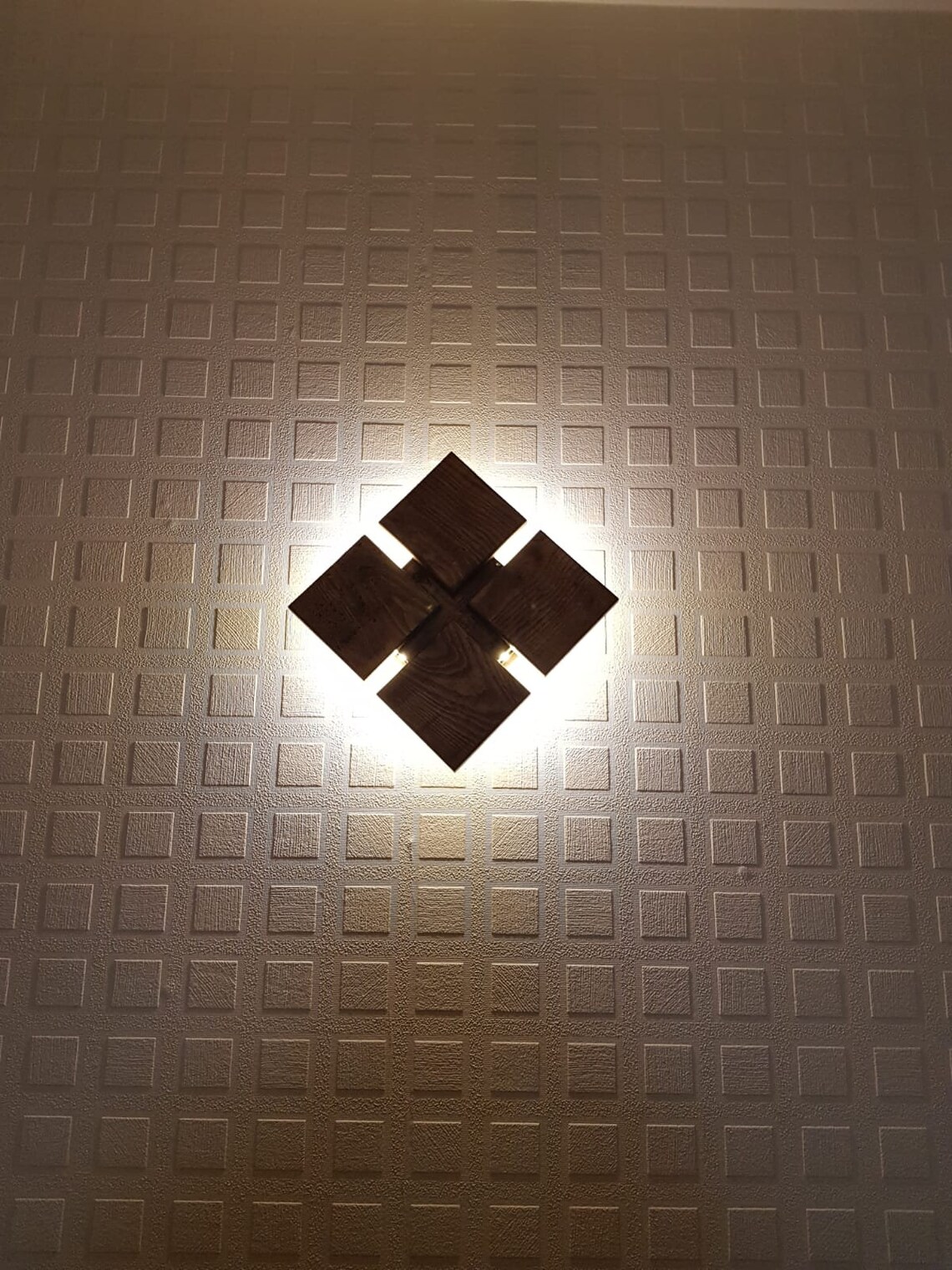 Handmade Wooden 5W Led Square Wall Sconces, Home Decor, Lighting, Good ...