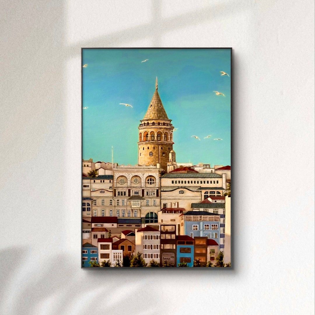 Galata Tower, Istanbul, VISUAL PRINT / Turkey / Wall Decoration, Poster ...