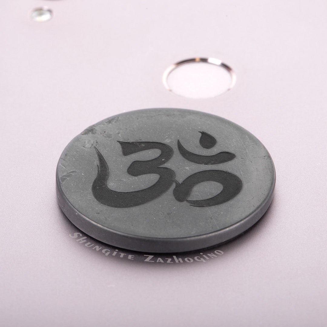 OM - Protective Round Plate for Mobile Phone - Sticker Made of Shungite ...