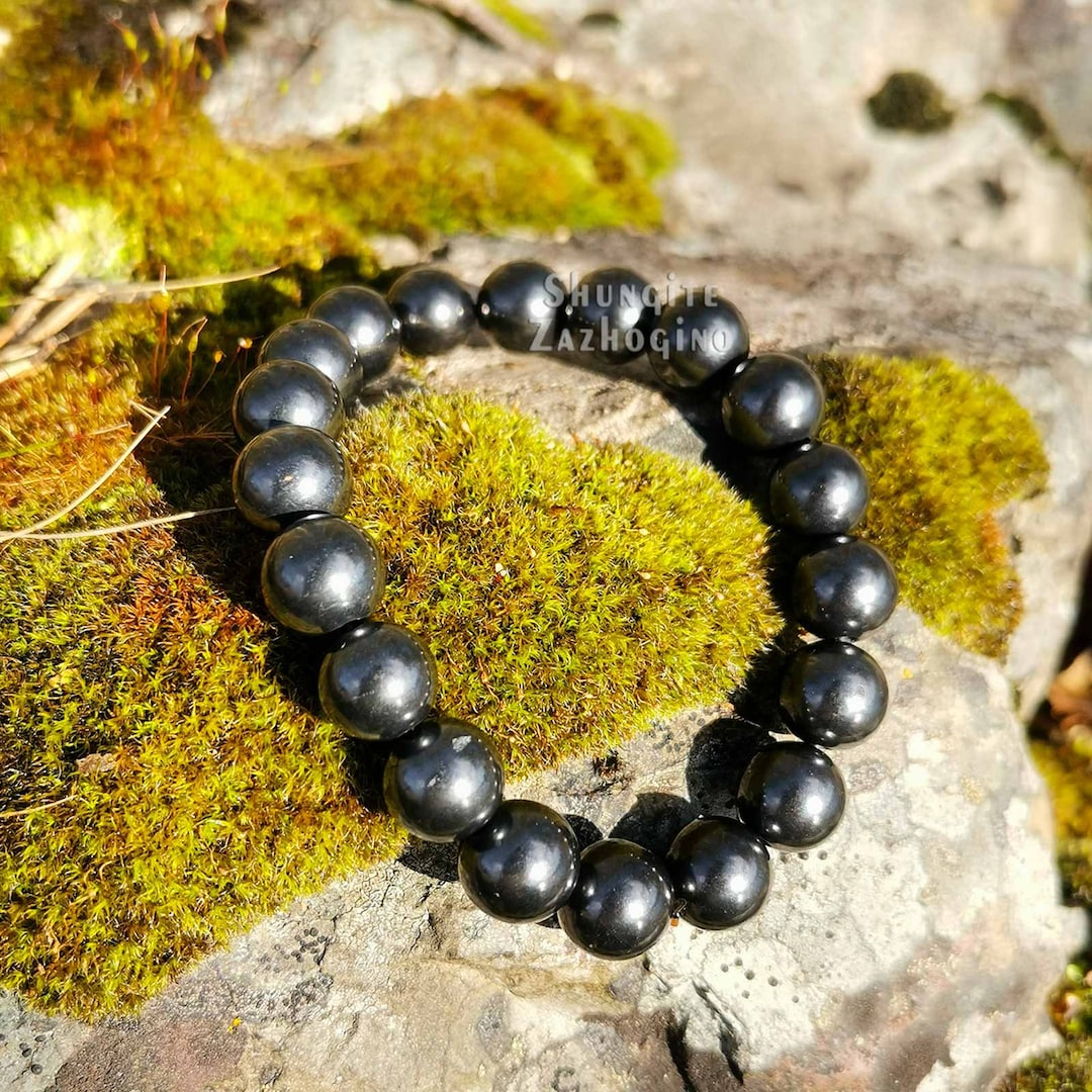 Authentic Shungite Bracelet From Karelia, Russia Natural Shungite ...