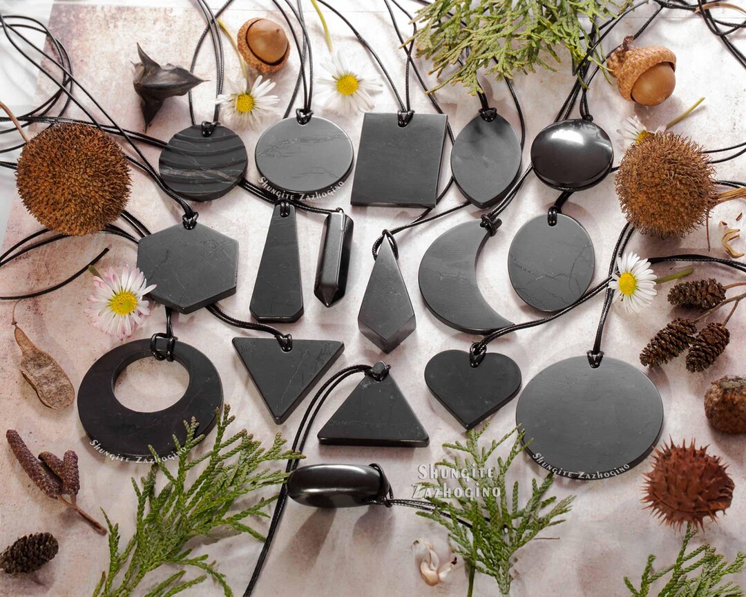Shungite Necklace | Bioenergetic Jewelry | Rare Stone Amulets and ...