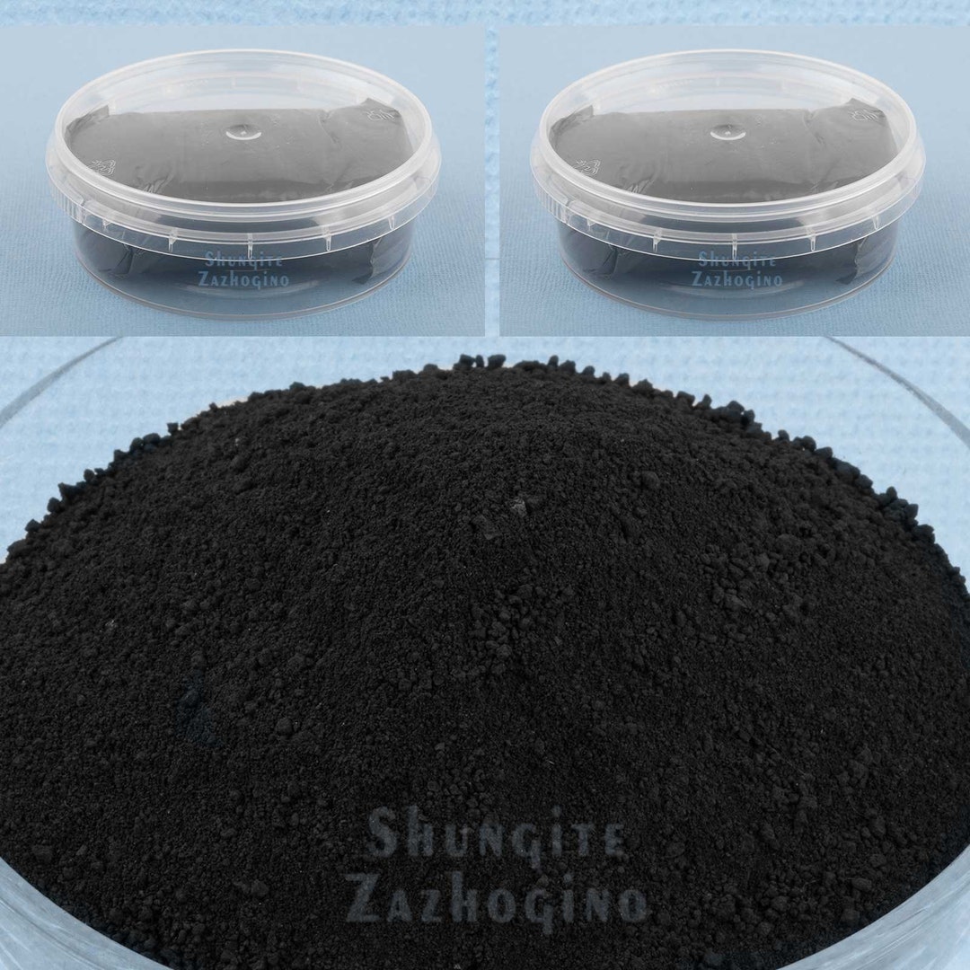 Shungite Powder Fullerene C60 | 6.4 Oz / 0.4 Lbs in the Safety Package ...