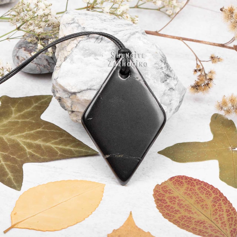 Rhombus Gemstone Necklace - Etsy