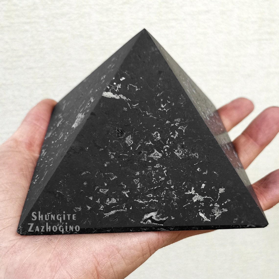 Large Shungite Pyramid From Russia Real Shungite Pyramid - Etsy