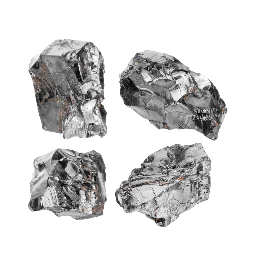 Set Elite Noble Shungite Stones Big Size | 4 Pcs in One Package ...
