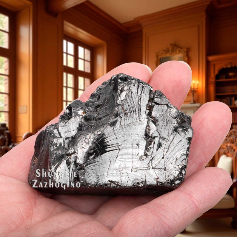 Large Elite Noble Shungite | Weight About 1.76 to 2.11 OZ / 50 Grams to ...
