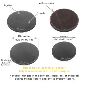Shungite Set EMF Protection Plates - Stickers - Protector Shields for ...