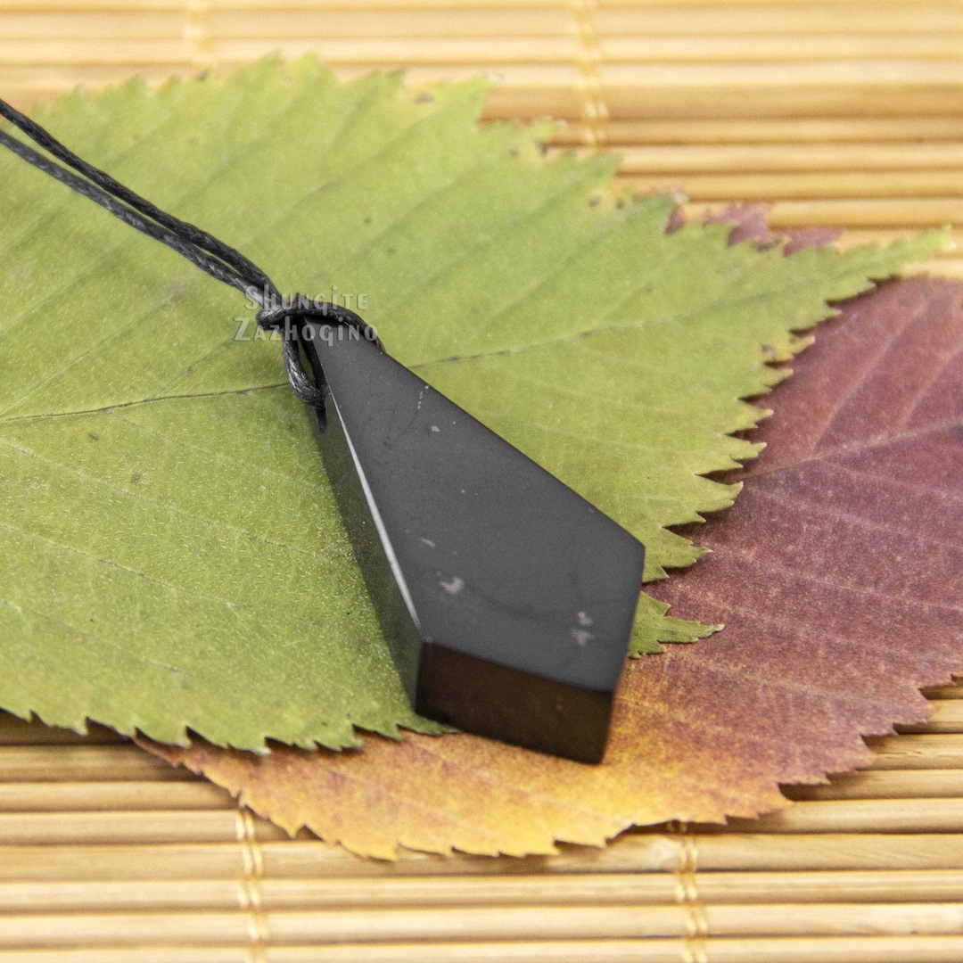 Shungite Necklace Crystal Russian Shungite Authentic Karelian Real ...