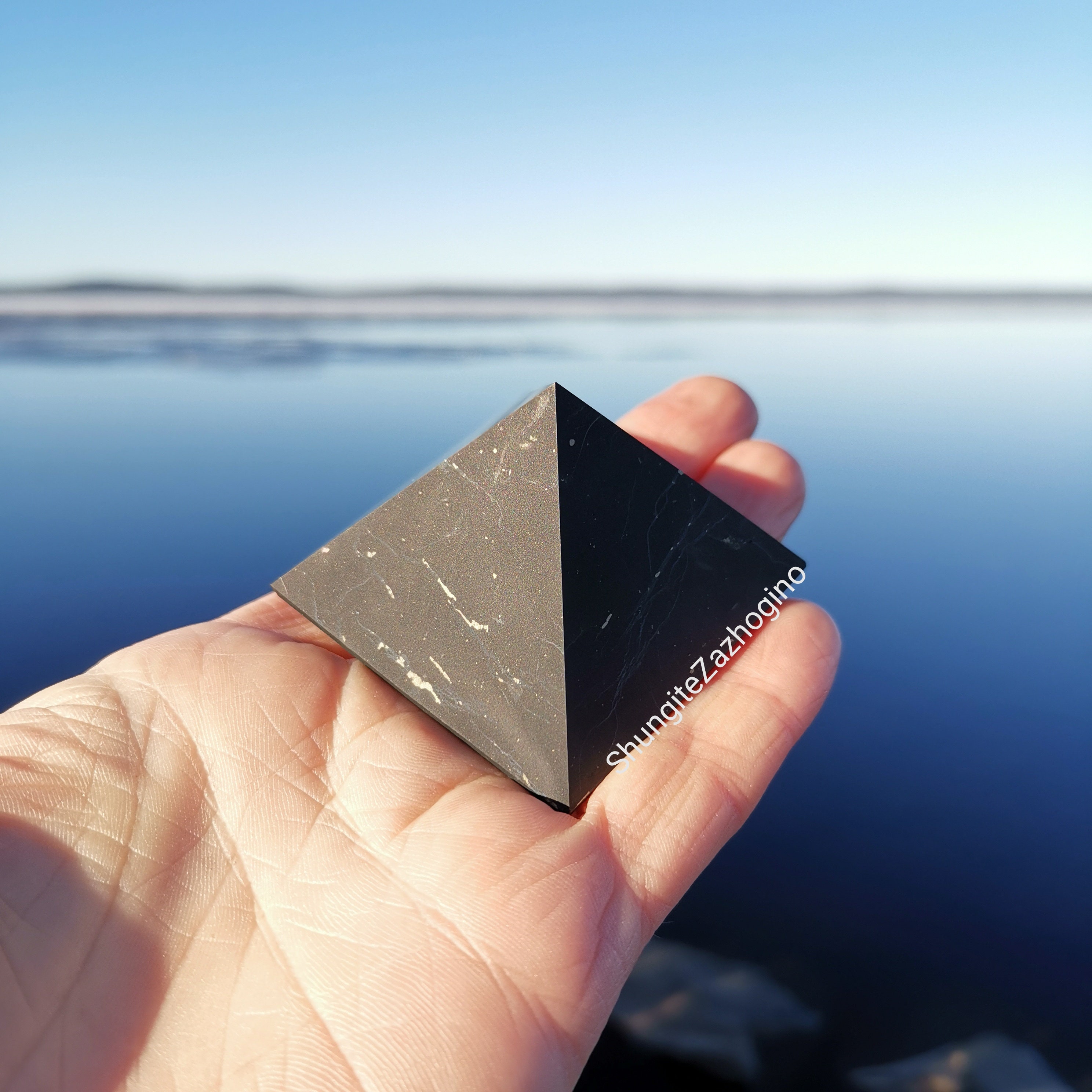 Big Shungite Pyramid Natural Surface Real Shungite Pyramid | Etsy Canada